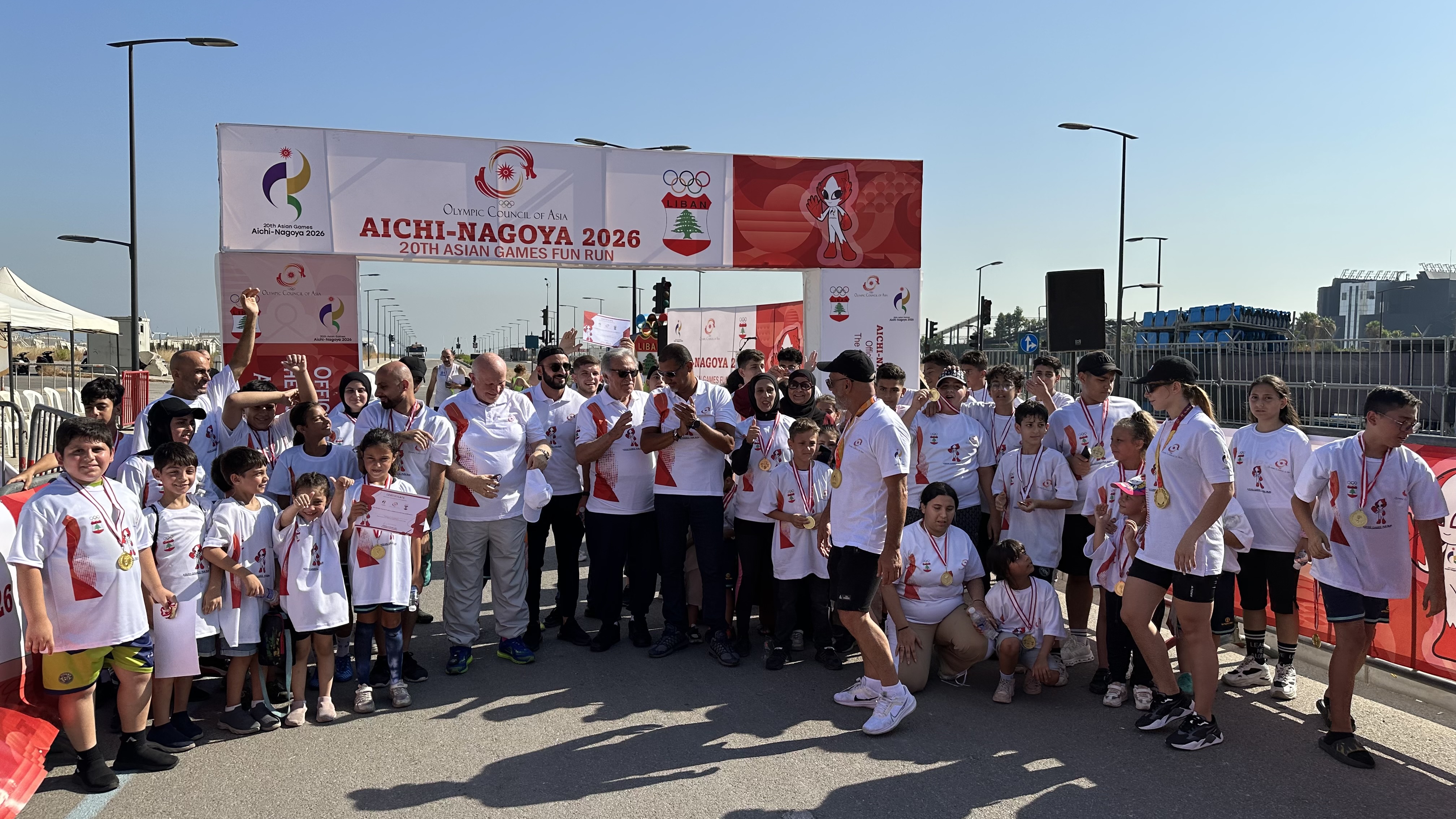OCA » Lebanon's Asian Games Fun Run attracts 1,200 participants